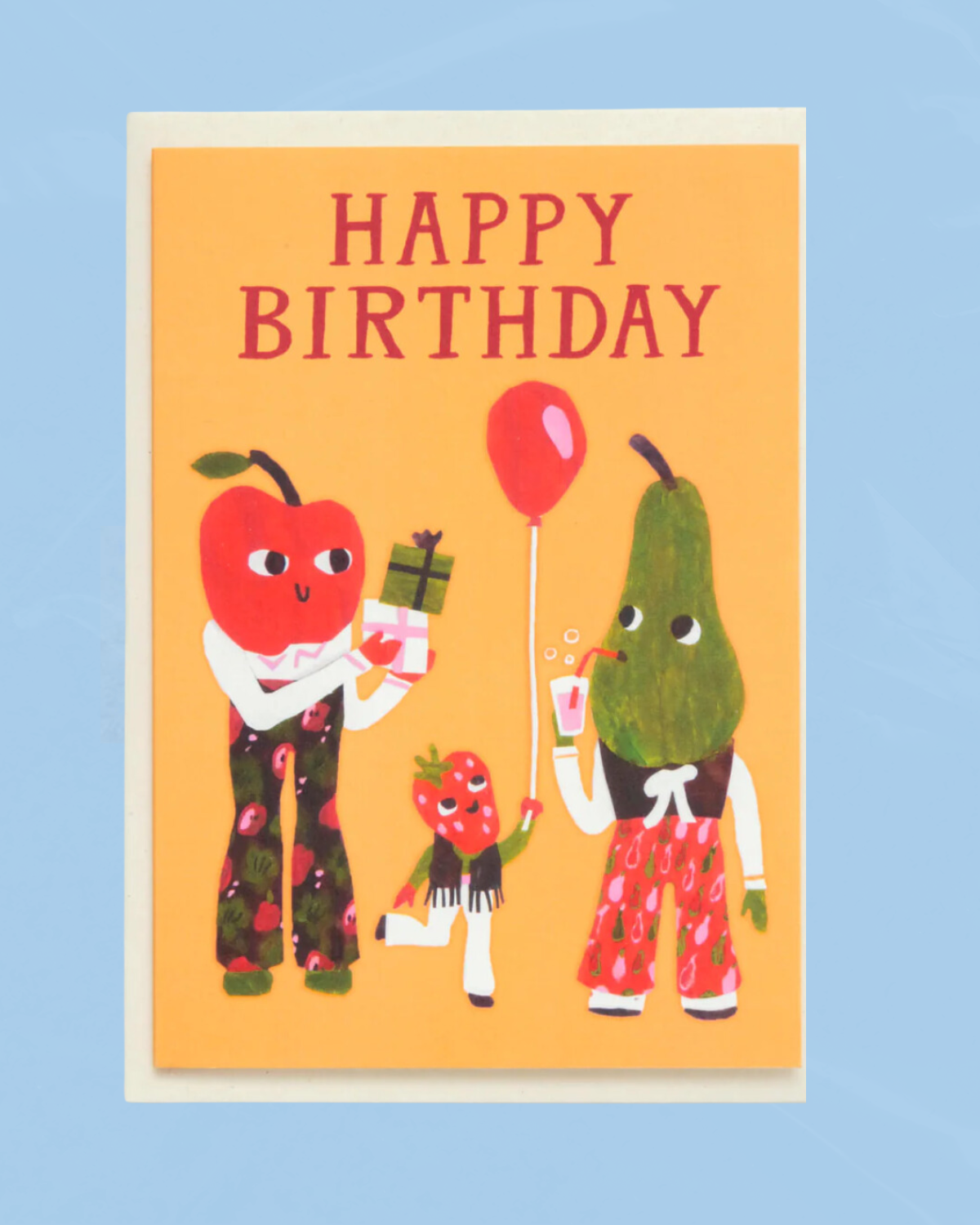 greeting card - happy birthday pear – Baa Baazaar