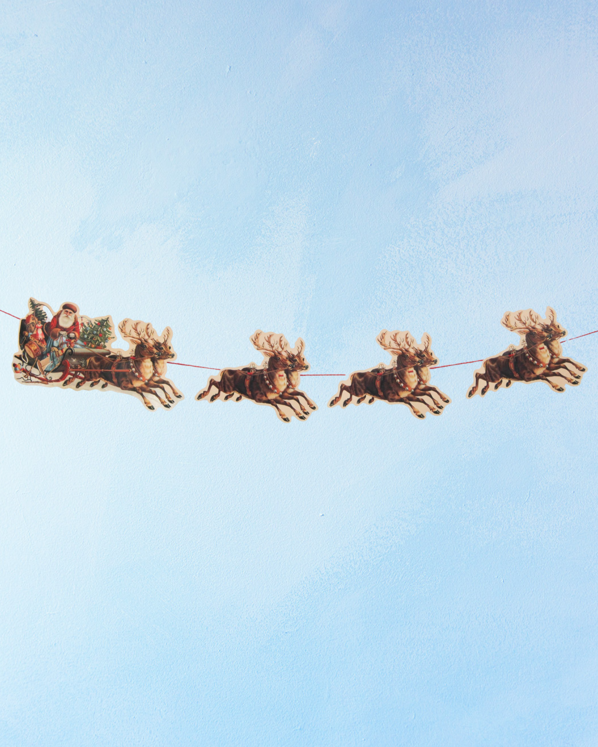 garland - santa sleigh – Baa Baazaar
